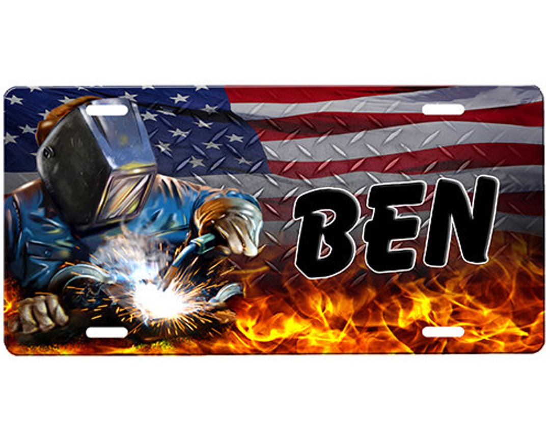 Welder License Plate - Etsy
