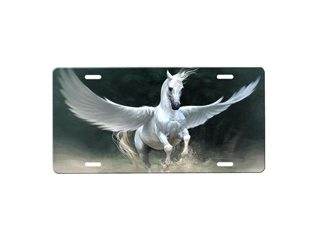 Pegasus License Plate - Etsy