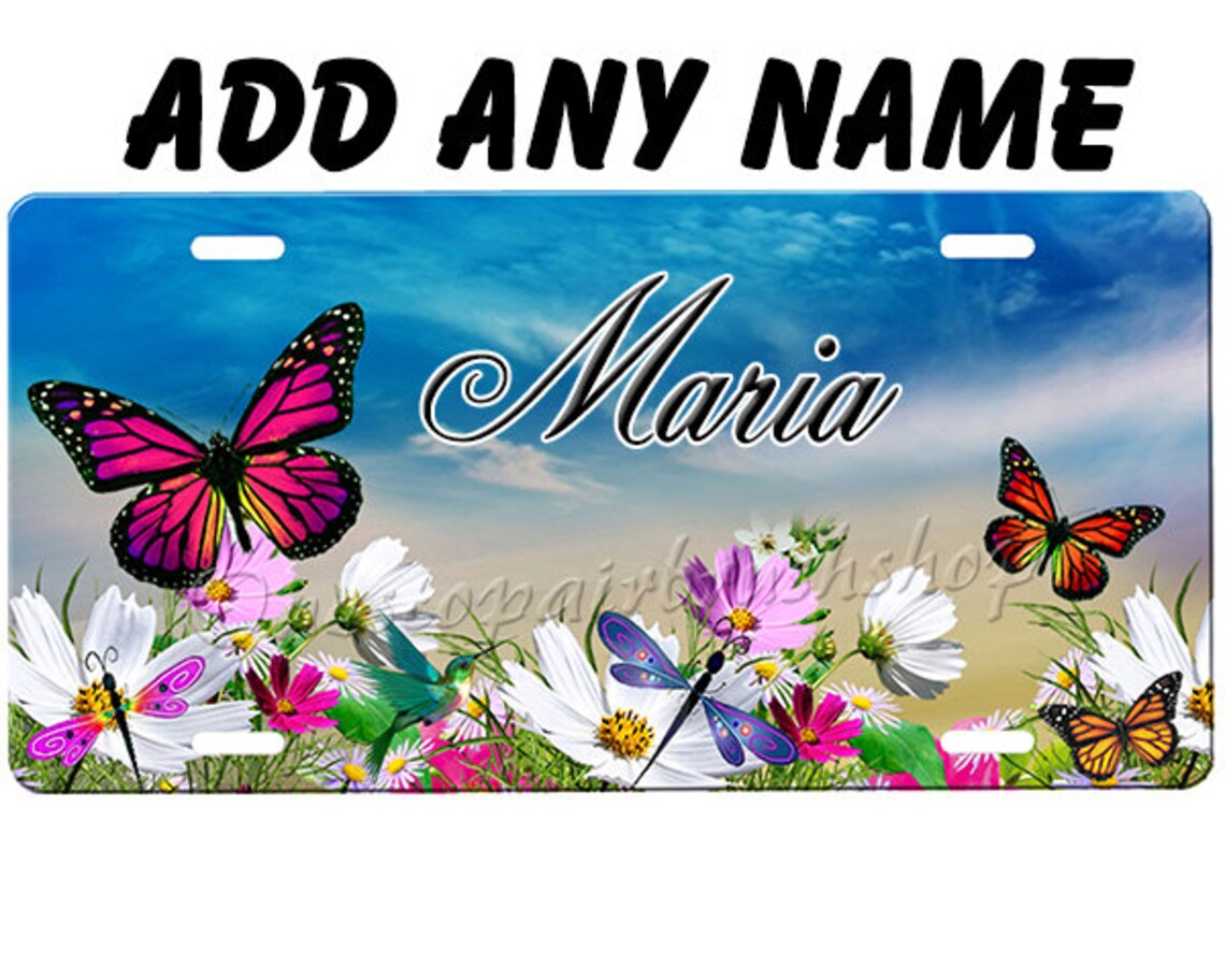 Butterfly License Plate - Etsy