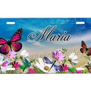 Butterflies License Plate - Etsy
