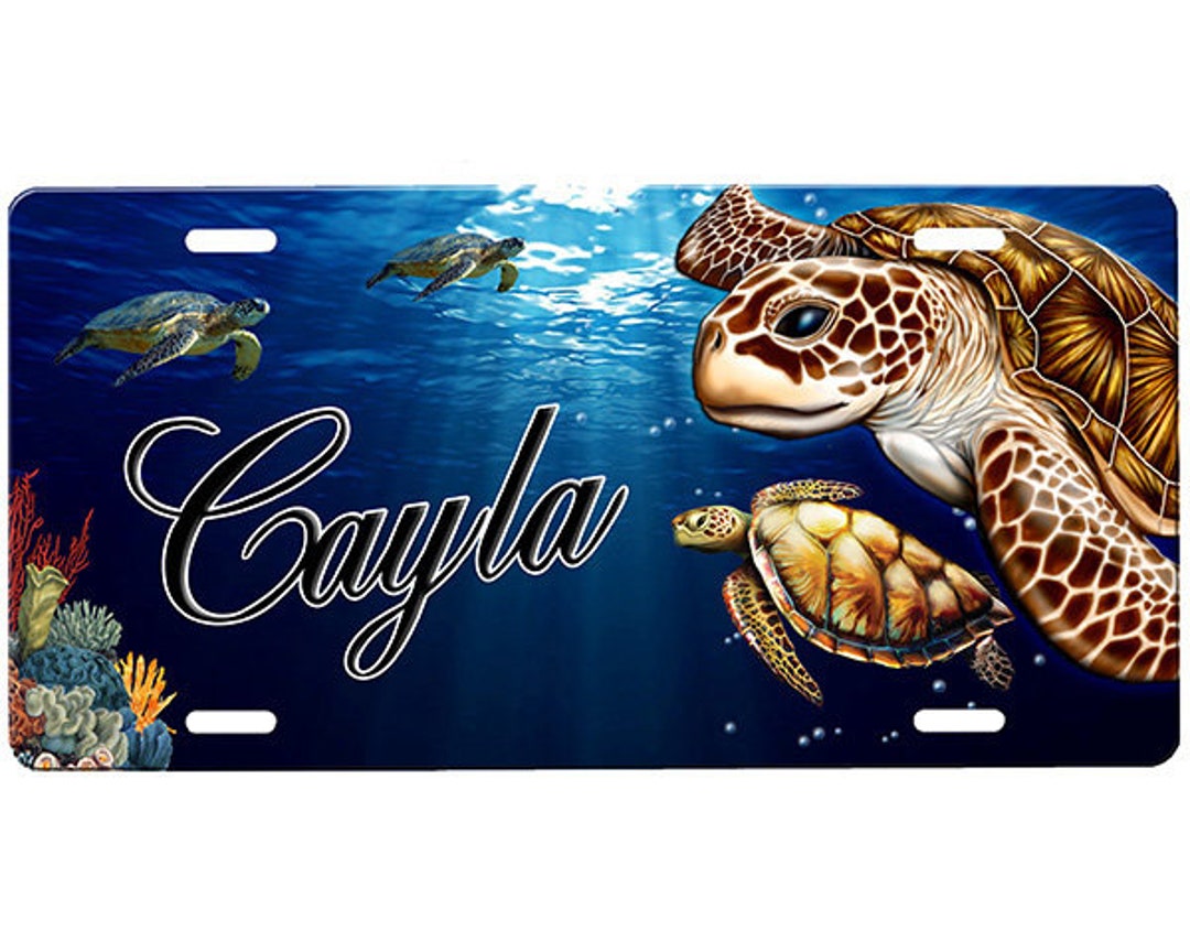 Sea Turtle License Plate - Etsy