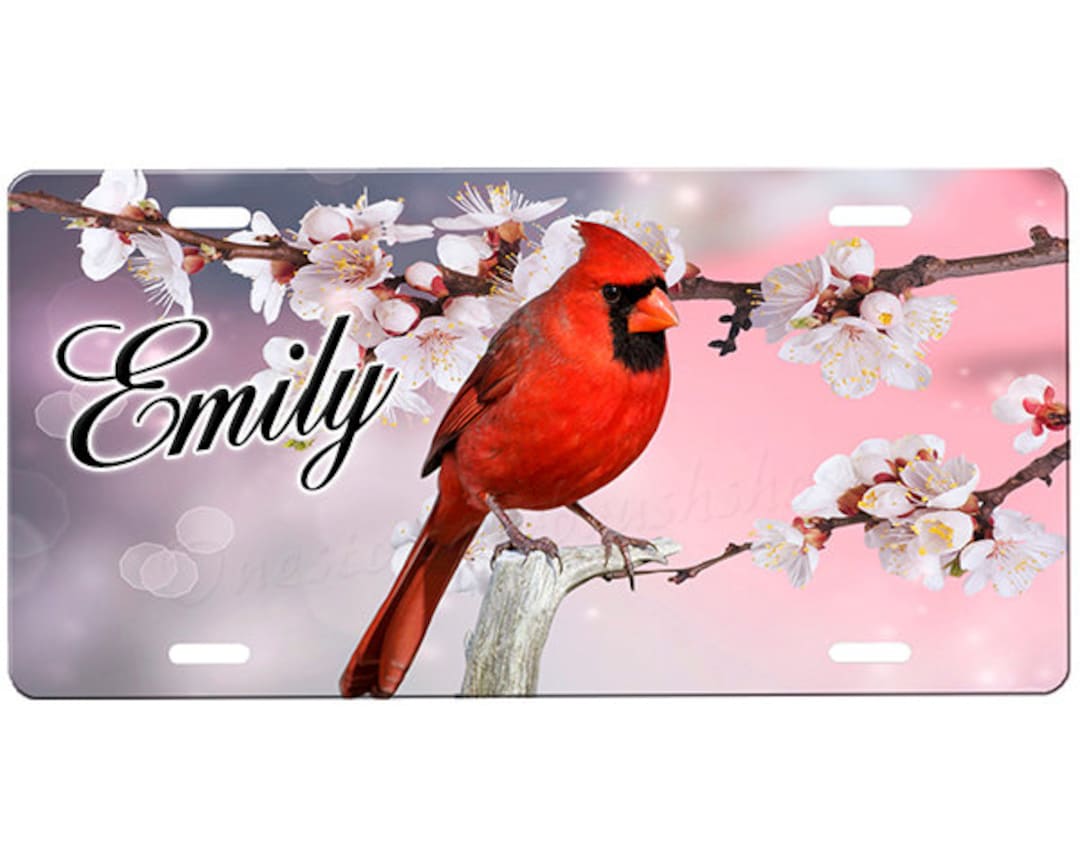 Cardinal License Plate - Etsy