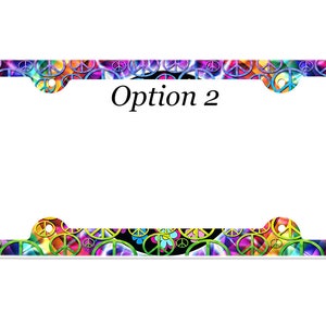 Peace License Plate Frame - Etsy