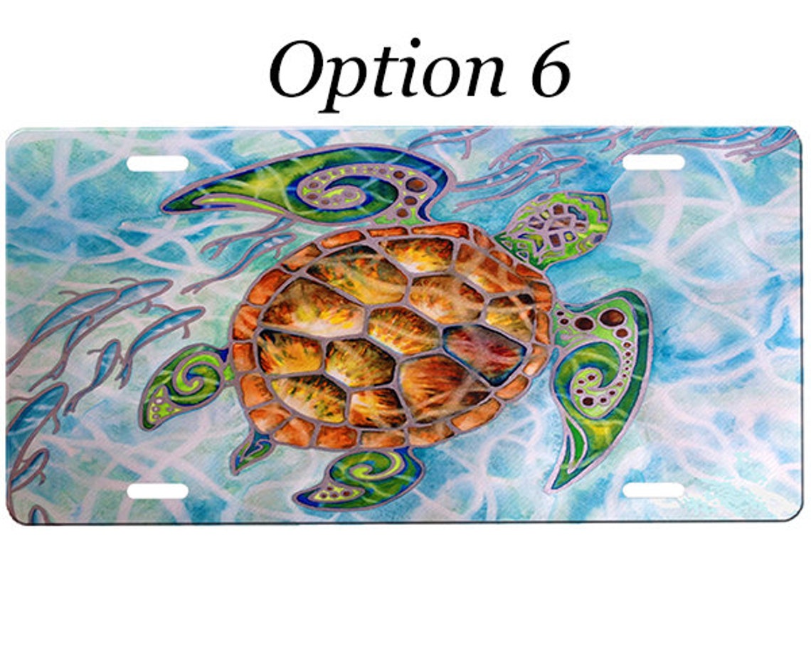 Sea Turtle License Plate | Etsy