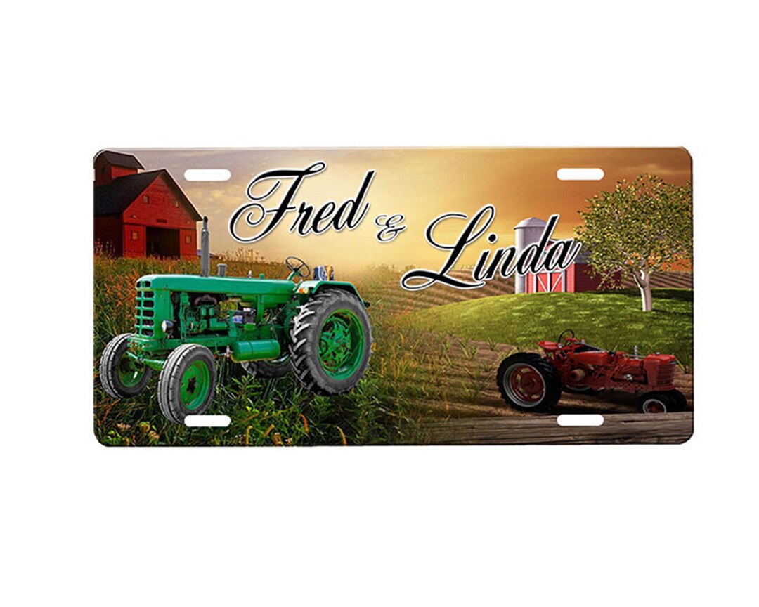 Tractor License Plate - Etsy