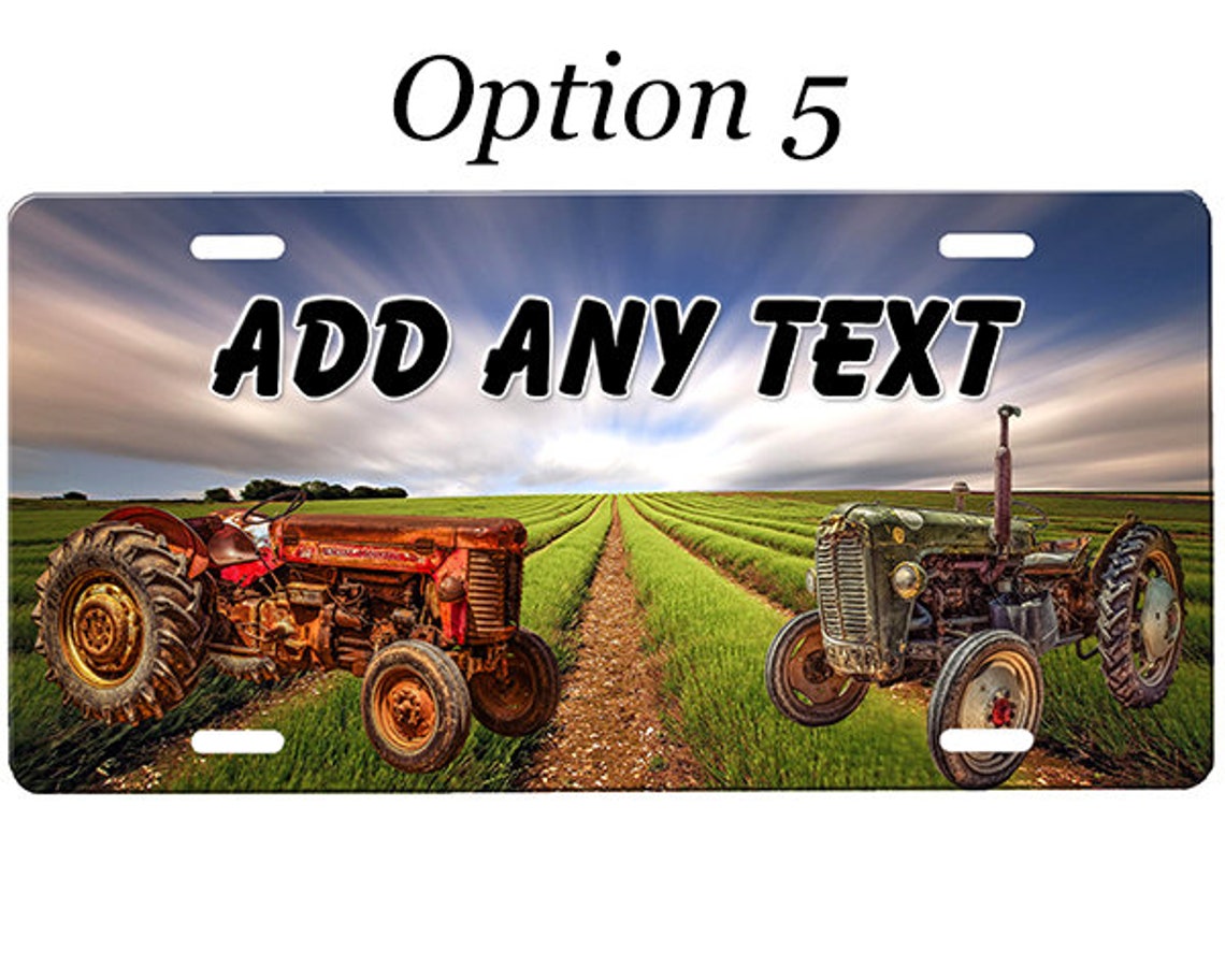 Tractor License Plate - Etsy
