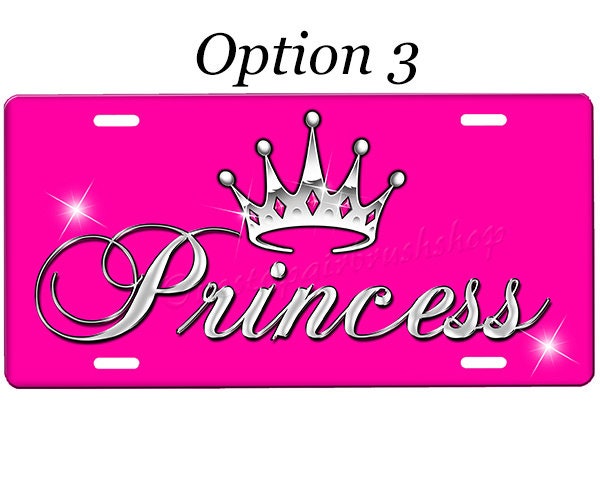 Princess Crown License Plate - Etsy