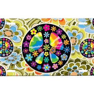 Peace Sign License Plate - Etsy