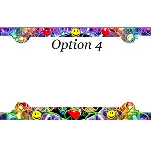 Peace License Plate Frame - Etsy
