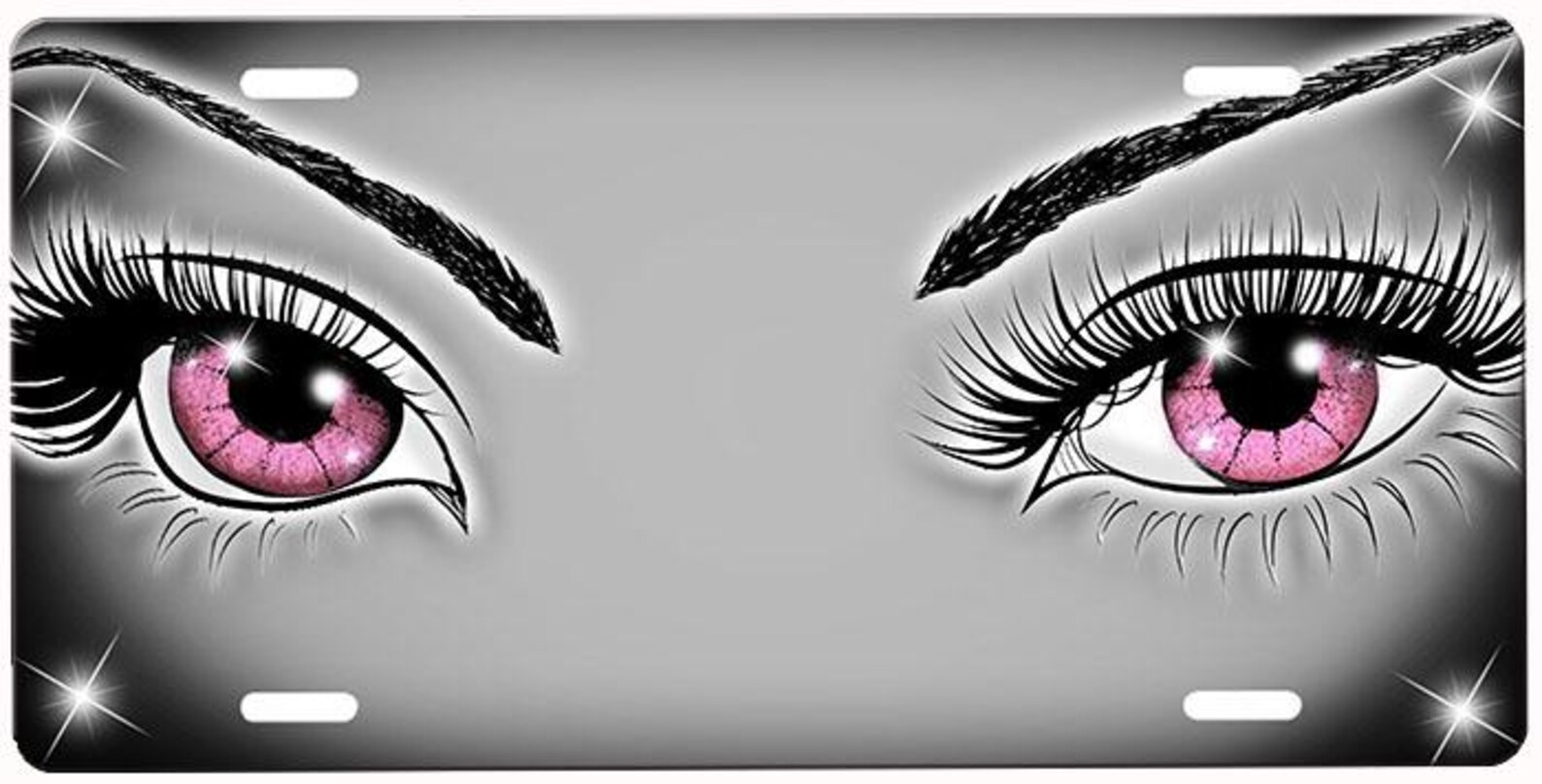 Eyes Personalized Front License Plate With Custom Background Options - Etsy