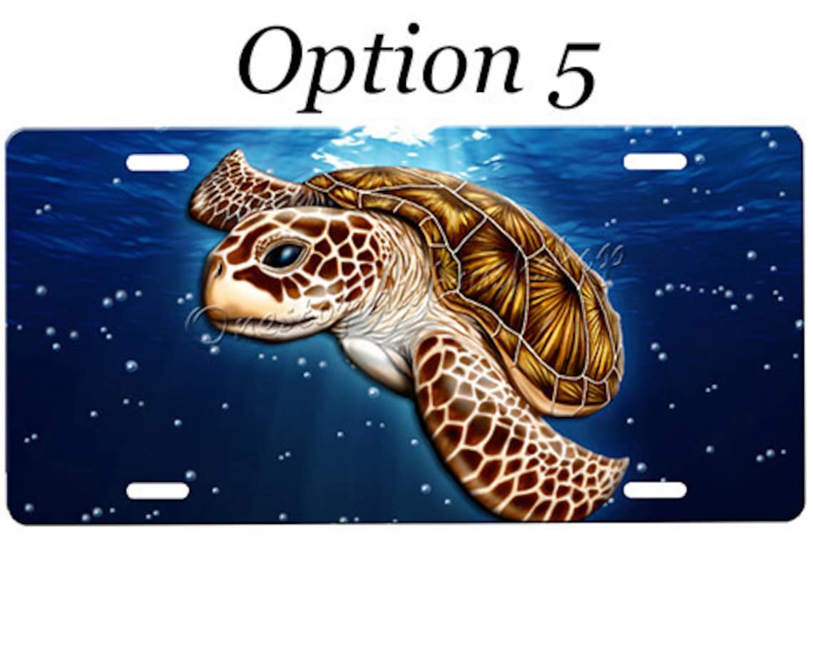 Sea Turtle License Plate | Etsy