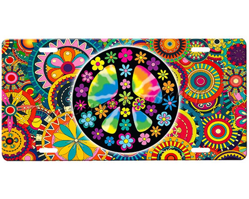 Peace Sign License Plate | Etsy