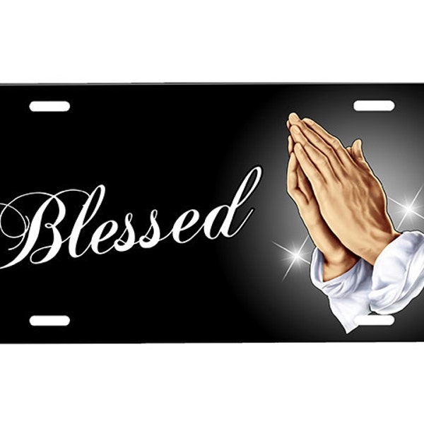 Prayers Hands License Plate - Etsy