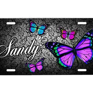 Butterflies License Plate - Etsy