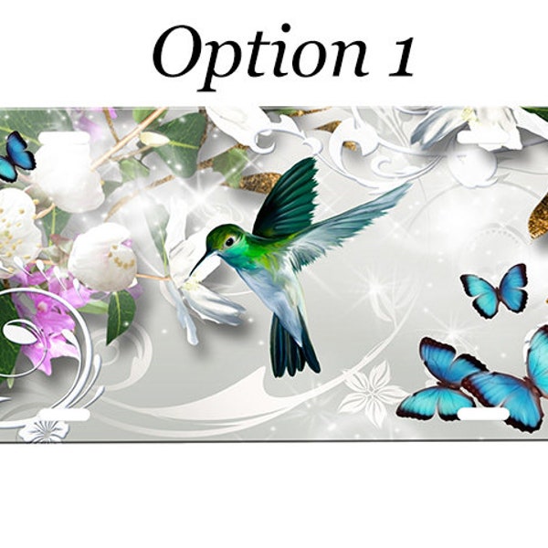 Hummingbird License Plate Frame - Etsy
