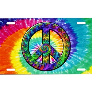 Peace Sign License Plate - Etsy