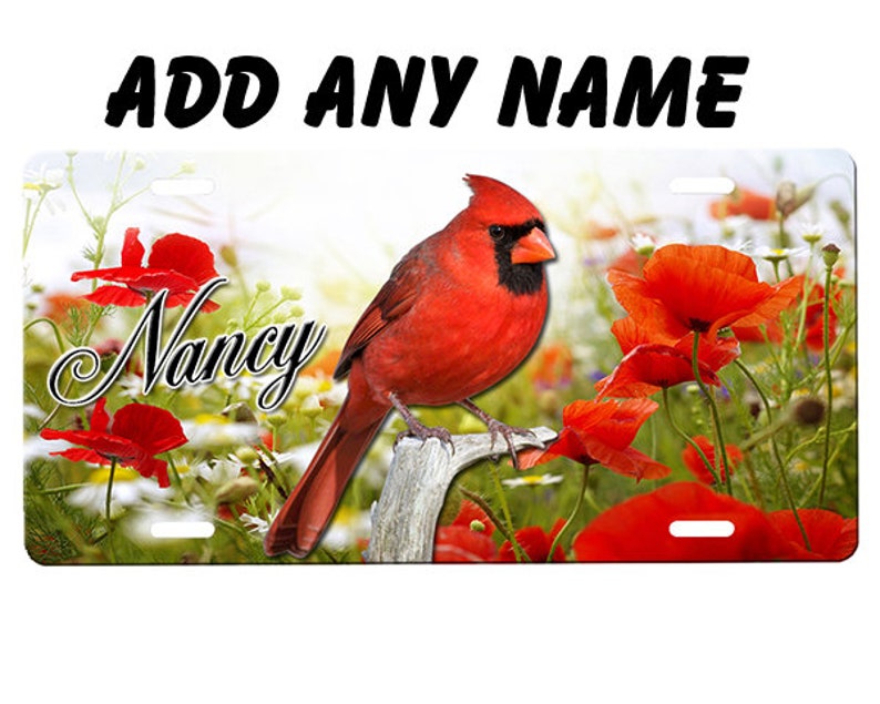 Cardinal License Plate - Etsy