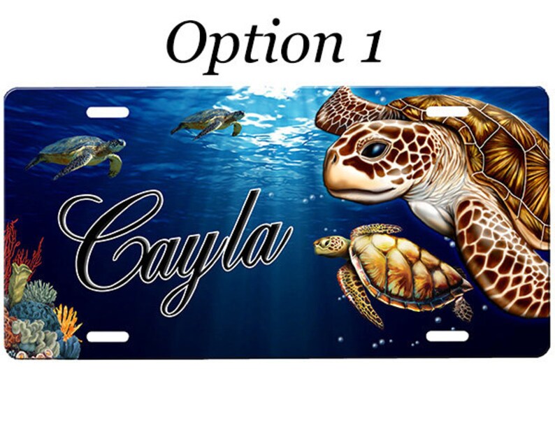 Sea Turtle License Plate - Etsy