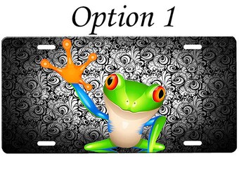 Frog License Plate Frame - Etsy
