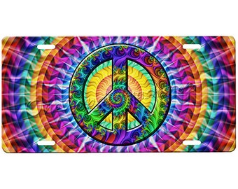 Peace Sign License Plate | Etsy