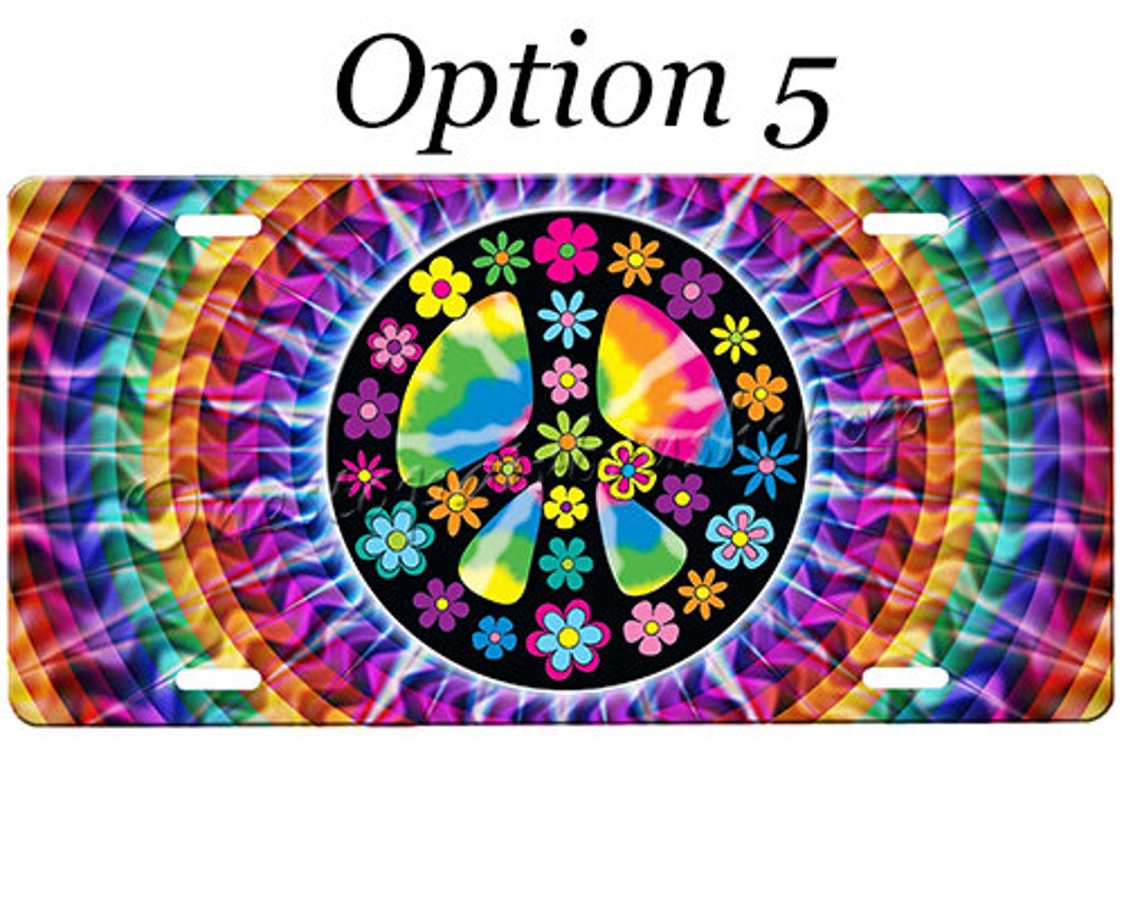 Peace Sign License Plate - Etsy