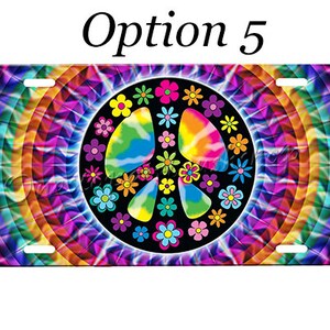 Peace Sign License Plate - Etsy