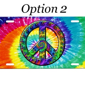 Peace Sign License Plate - Etsy