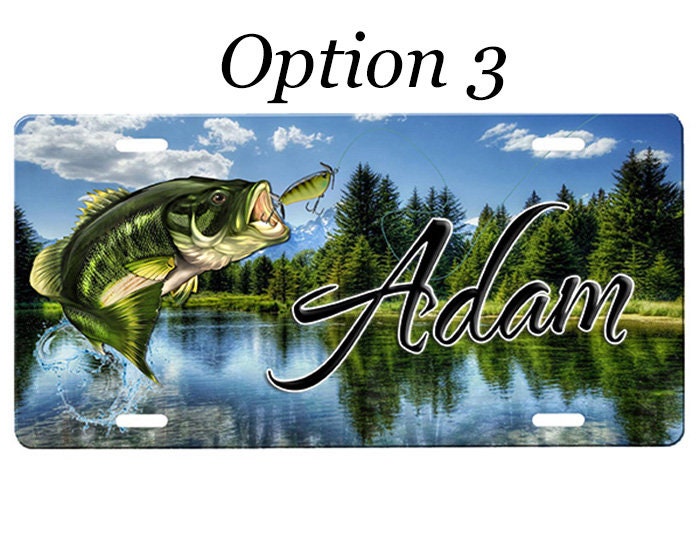 Bass License Plate - Etsy