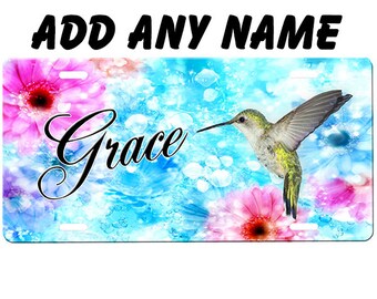 Hummingbird License Plate Frame - Etsy