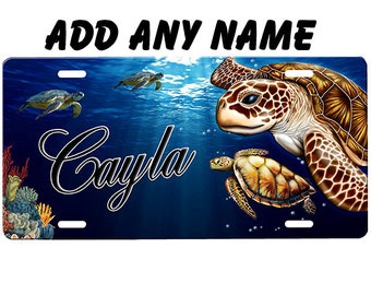 Sea Turtle License Plate | Etsy