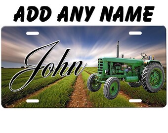 Tractor License Plate - Etsy
