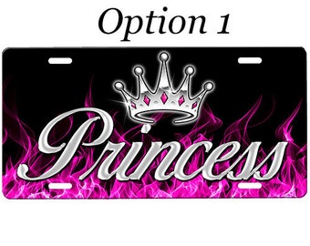 Princess Crown License Plate - Etsy