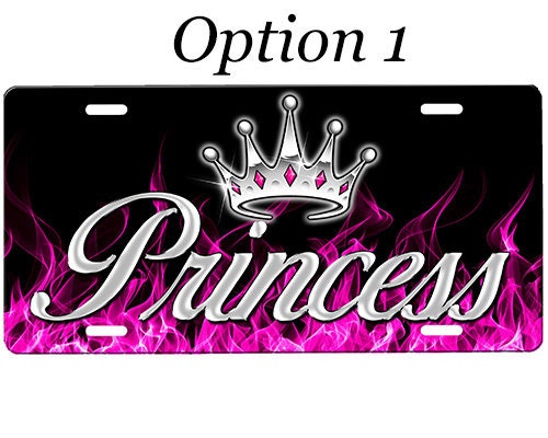 Princess Crown License Plate - Etsy