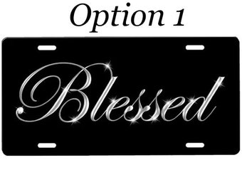 Grateful Thankful Blessed Christian Jesus License Plate - Etsy