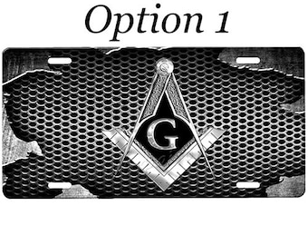 Masonic License Plate Frame - Etsy