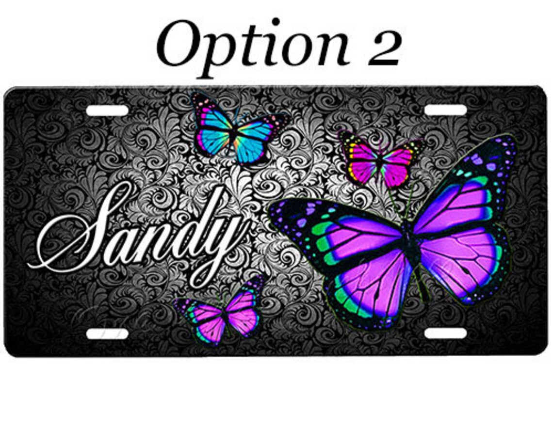 Butterflies License Plate | Etsy