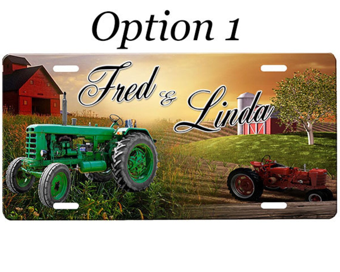 Tractor License Plate - Etsy