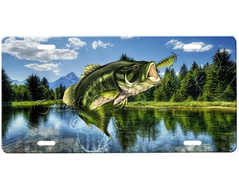 Bass Fishing License Plate | Etsy