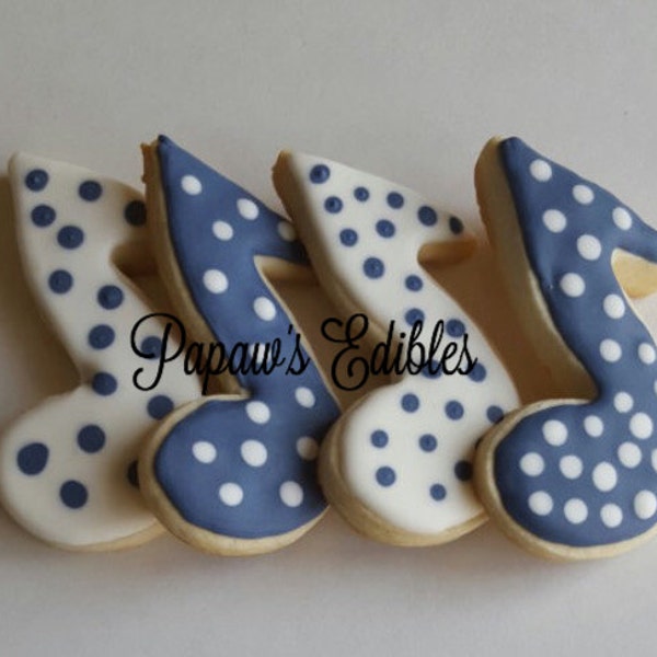 Musical Note Cookies - Etsy