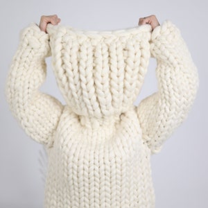 Extra Thick 100% Merino Wool Sweater Wide Turtleneck , Extra Chunky and ...