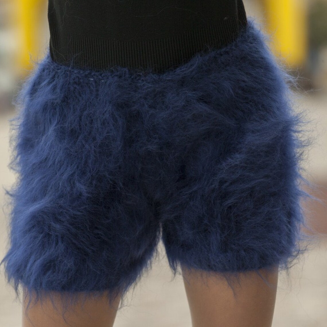 Knit Mohair Shorts Fuzzy Shorts Mohair Pants Knitted - Etsy