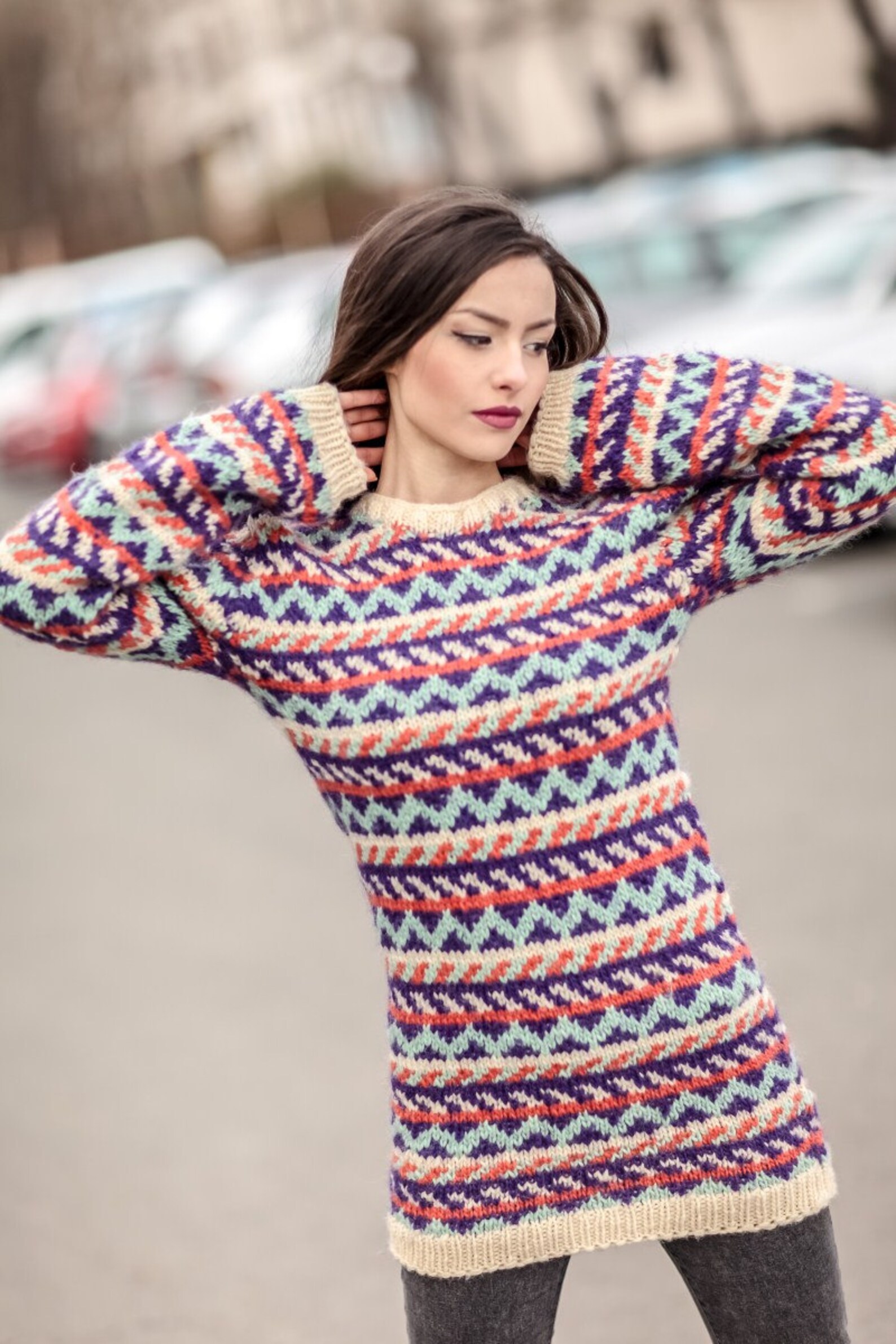 Lopi Wool Sweater Icelandic Sweater Hand Knitted Sweater - Etsy