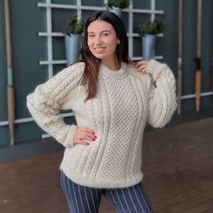Ready to Ship in Size XL, 100 % Alpaca Sweater , Super Soft and Chunky ...