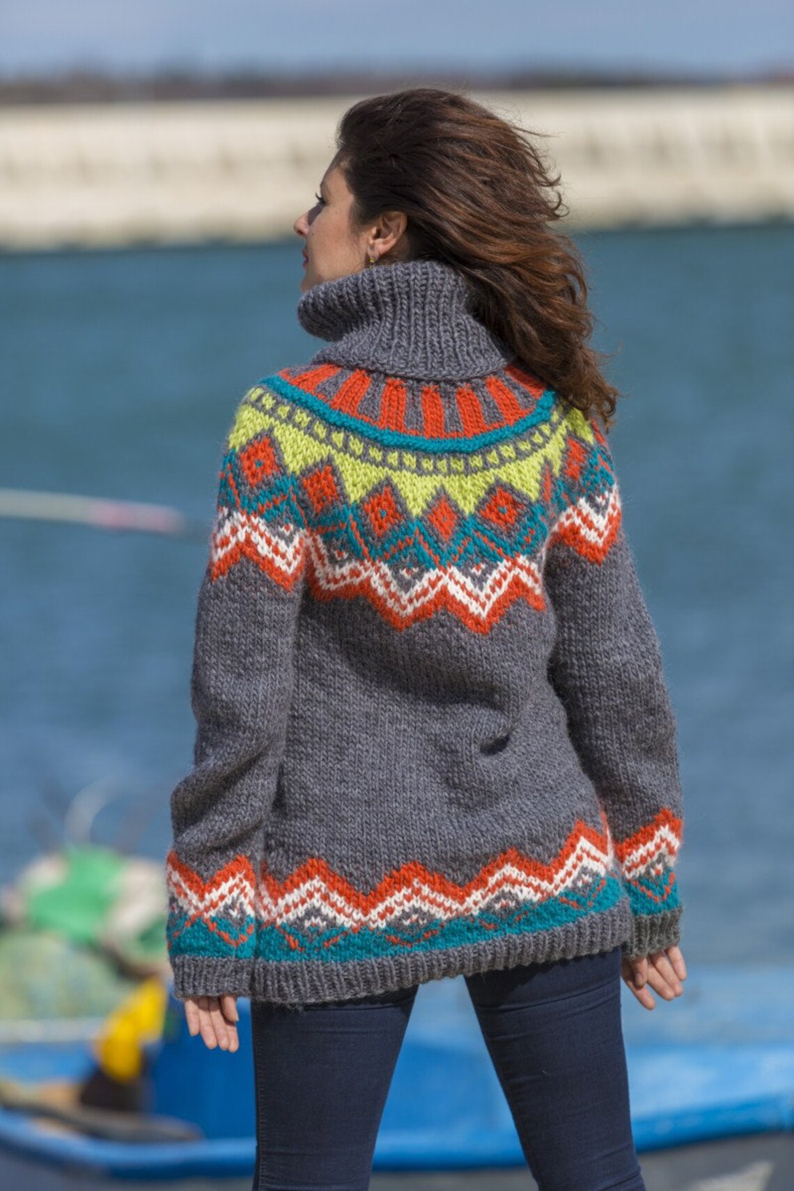 Lopi Wool Sweater Icelandic Sweater Hand Knitted Sweater - Etsy