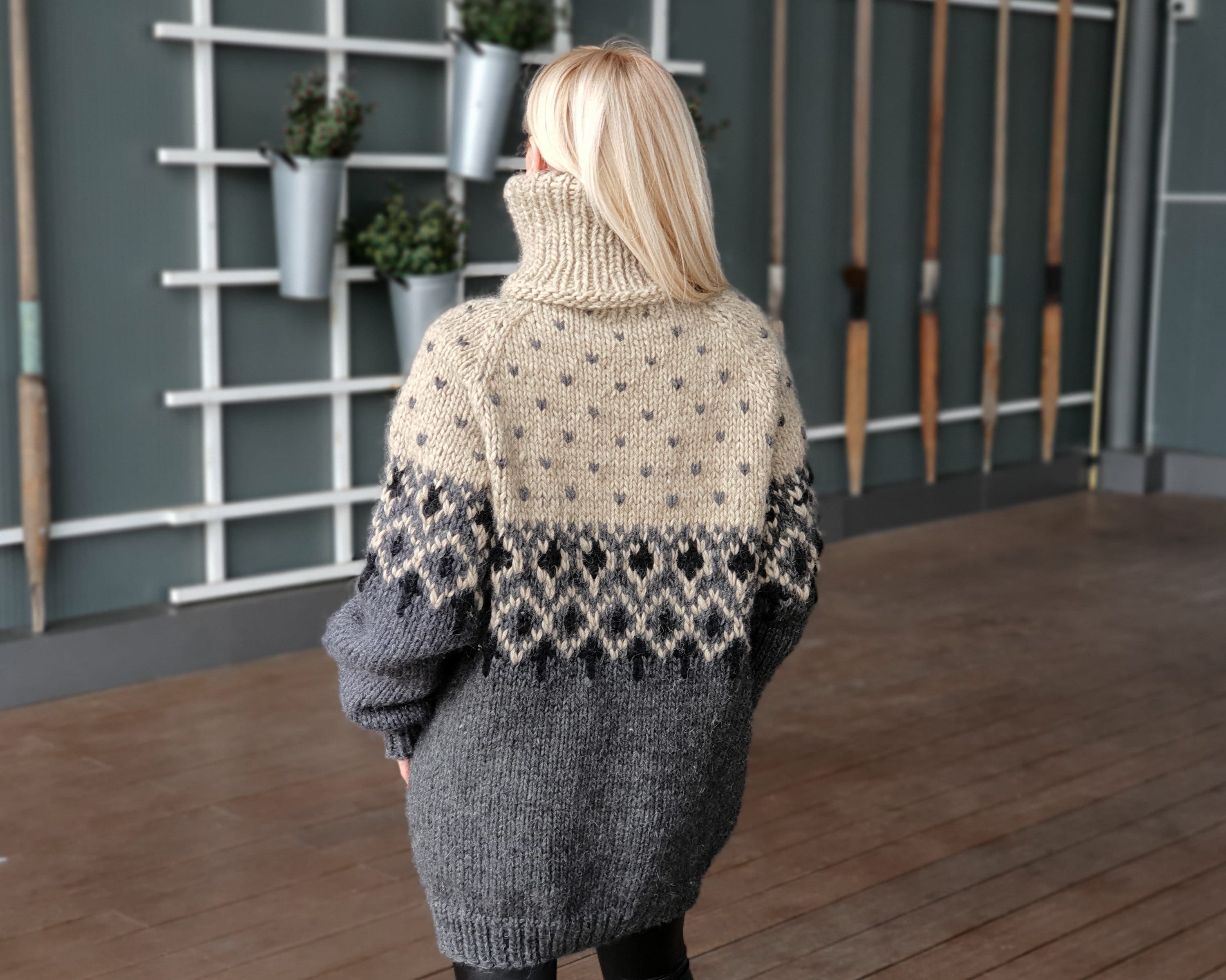 Icelandic Sweater Handmade with 100% Pure Soft Wool | Etsy