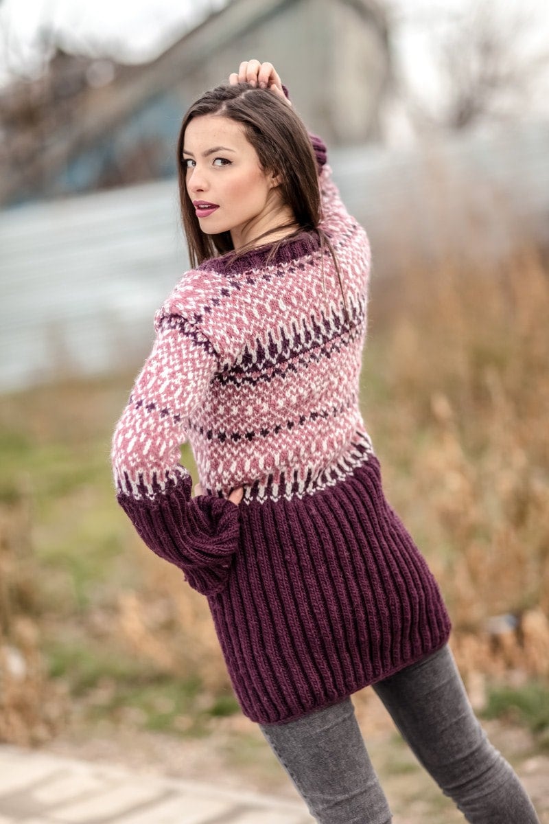 Lopi Wool Sweater Icelandic Sweater Hand Knitted Sweater | Etsy