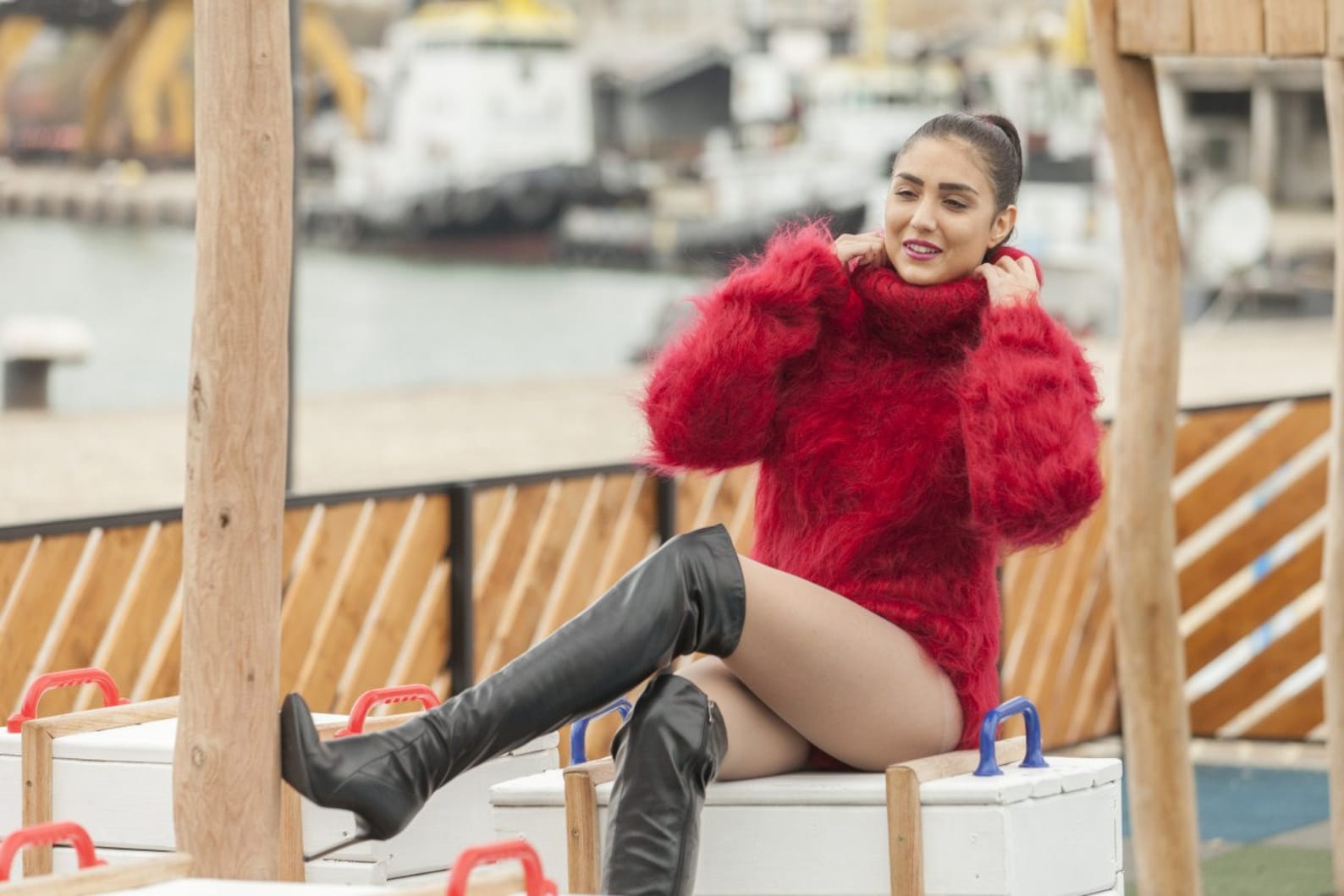Mohair Bodysuit Knit Bodysuit Giant Turtleneck Fetish Body Etsy