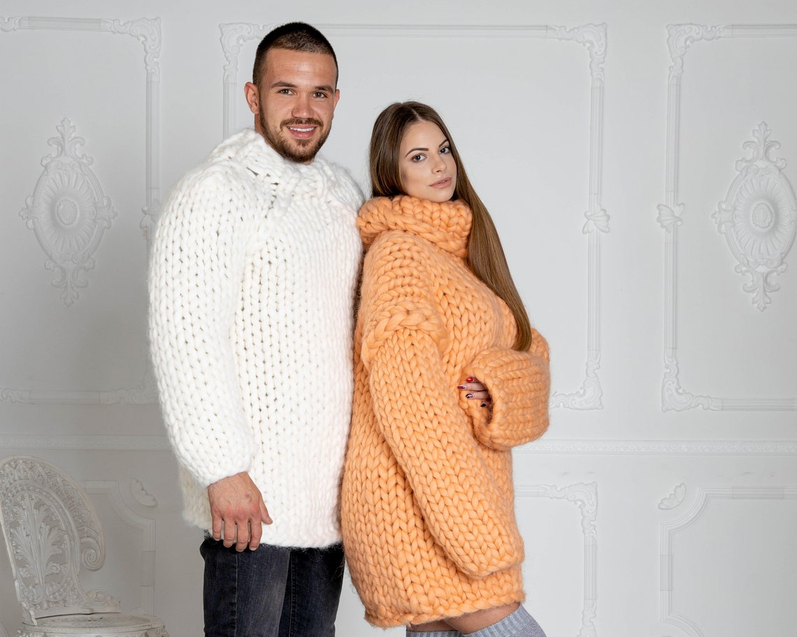 2.5 Kg CHUNKY KNIT SWEATER Bulky Sweater Giant Knit Sweater | Etsy