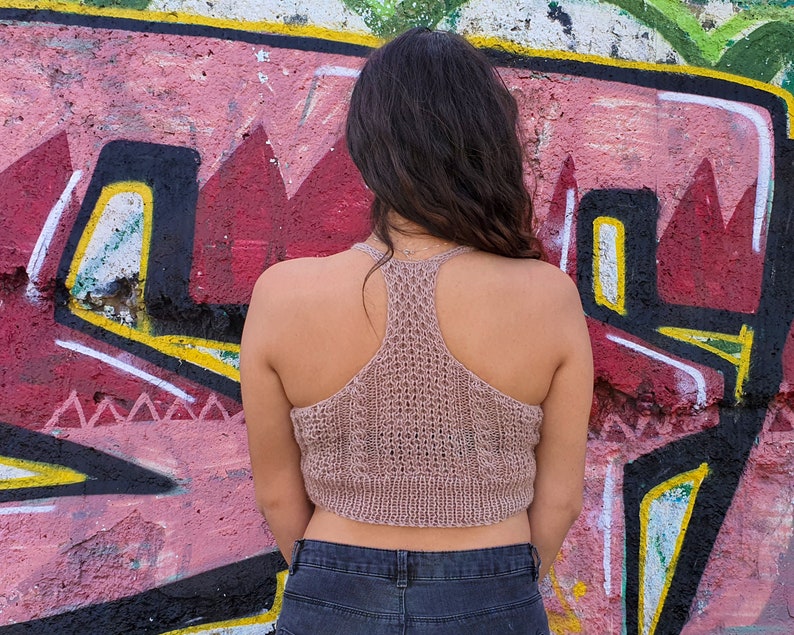 Hand Knit Merino Wool Bralette in Beige Cables Bra Fitted - Etsy Australia