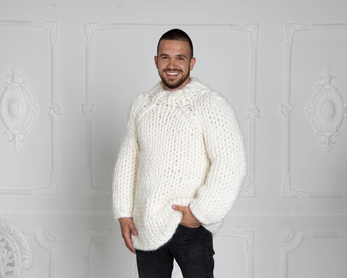 2.5 Kg CHUNKY KNIT SWEATER Bulky Sweater Giant Knit Sweater - Etsy